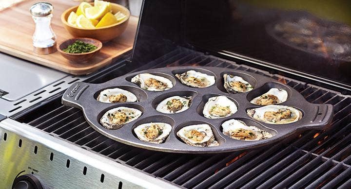 Cast Iron Oyster Grill Pan – Cassandra's Kitchen