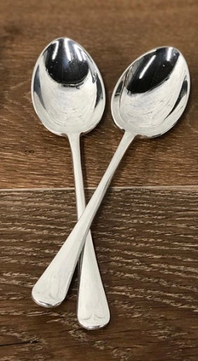 HÔTEL Vintage English Kitchen Spoons | Pure Silver | Set of 2 ...