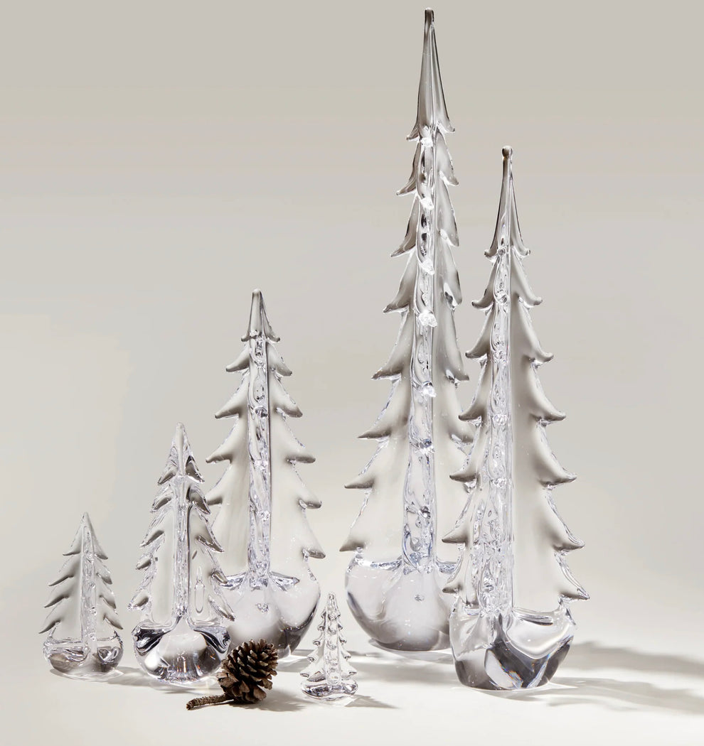 Evergreen Glass Trees by Simon Pearce | Decorative Glass Trees ...