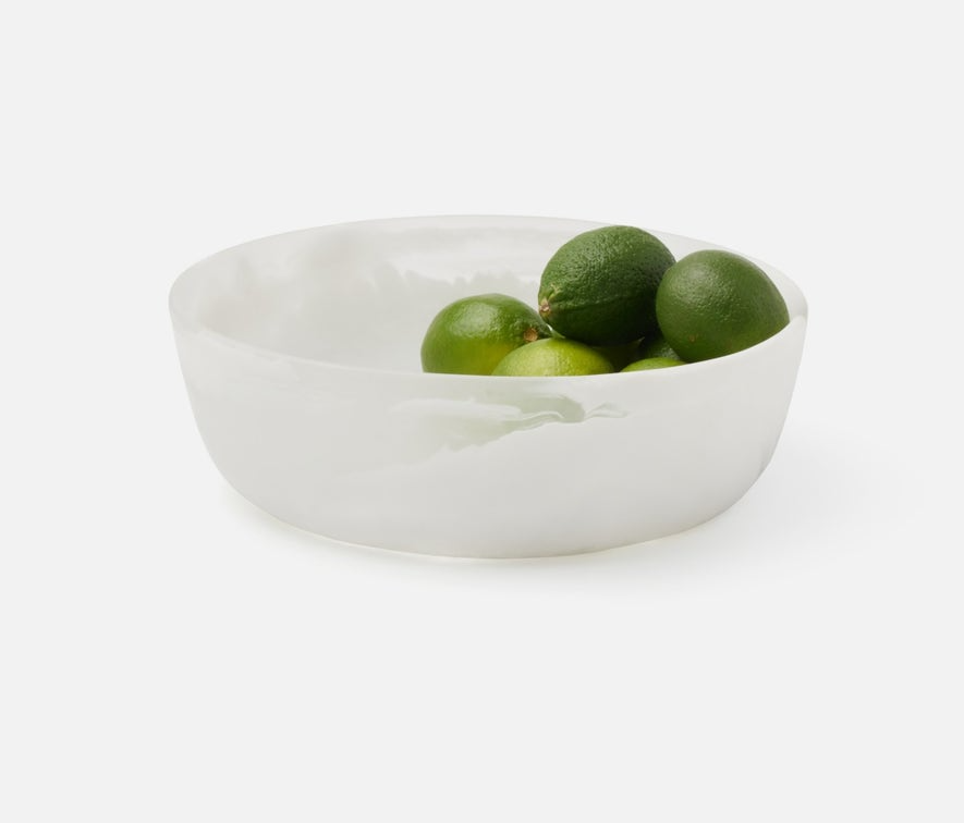 Hugo White Swirled Serving Bowl – Cassandra's Kitchen